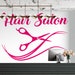 Hair Salon Wall Window Decal Sticker Hair Stylist Hair Tools Scissors ...