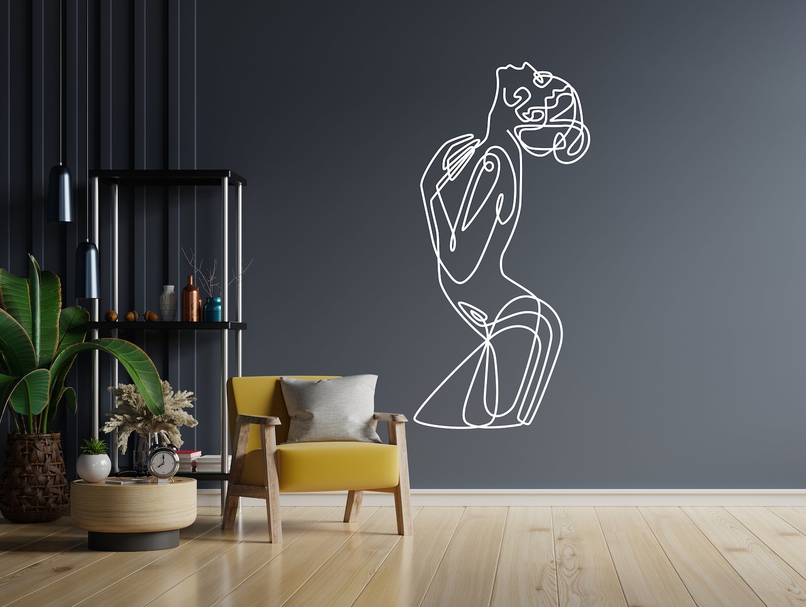 One Line Art Woman Decal Beauty Salon Wall Decor Spa Salon | Etsy