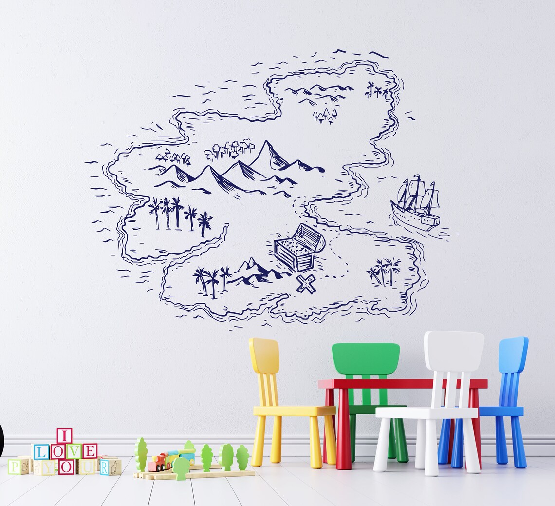 Treasure Map Decal