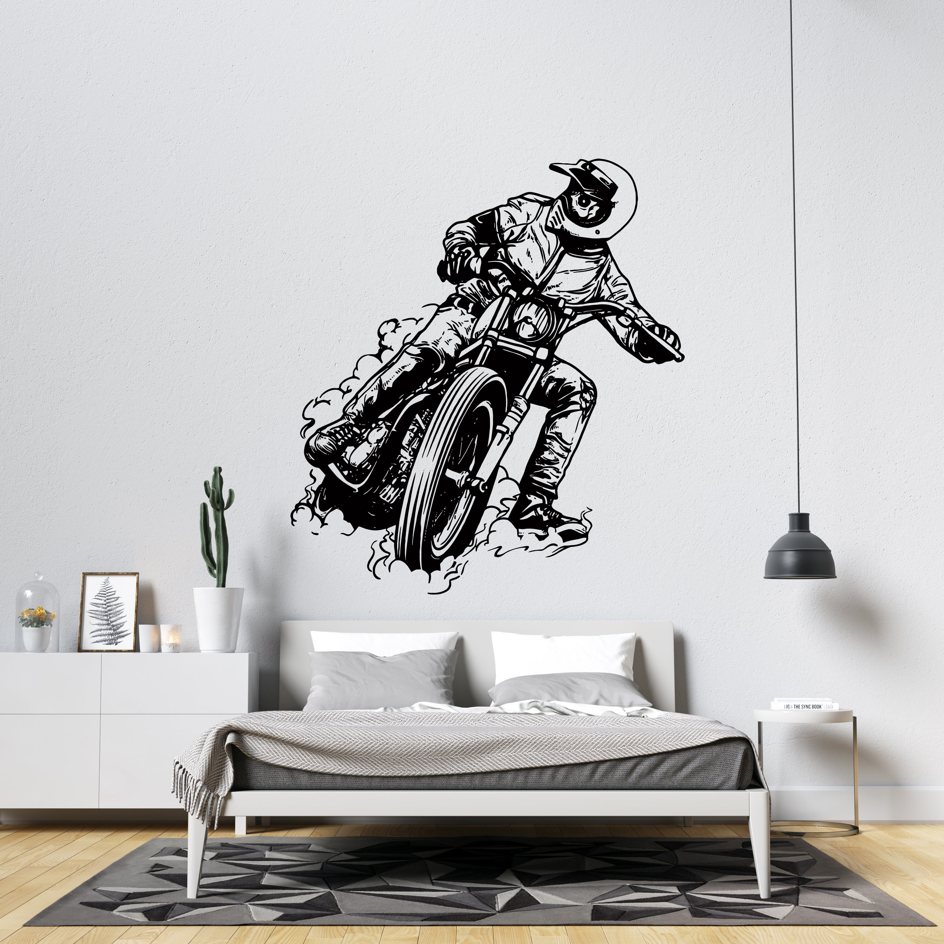 Motocross Wall Decal Motorcycle Wall Sticker Dirt Bike Wall - Etsy