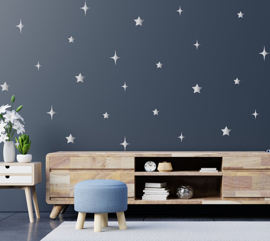 Stars Decals | Set of 250 Stars Stickers | Space Decal for Nursery ...