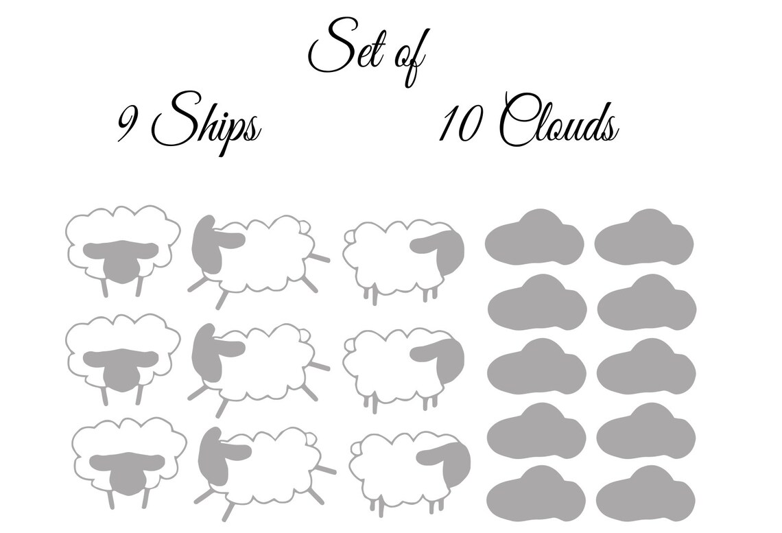 Sheep Clouds Wall Decal Clouds Wall Decor for Nursery - Etsy