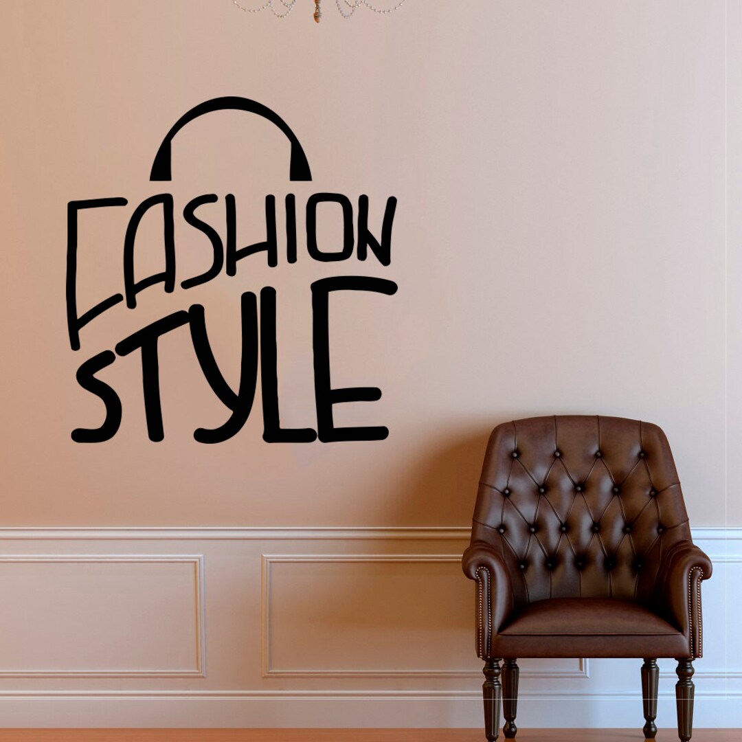 Fashion, Wall Decal, Window Sticker, Style, Clothing, Boutique, Dress ...