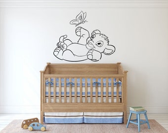 Hakuna Matata Wall Decal the Lion King Cartoon Wall Sticker Simba Wall ...