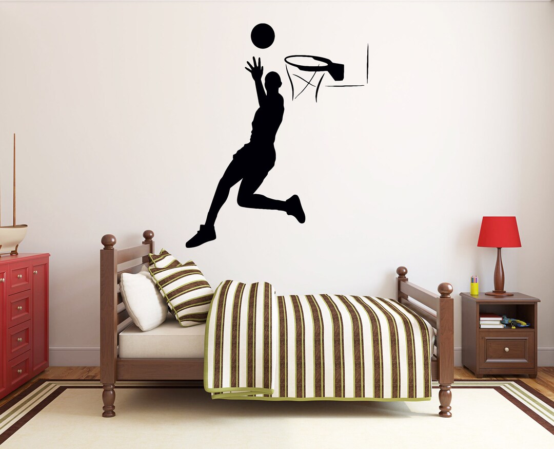 Basketball Wall Decal | Basketball Wall Decor | Custom Name Basketball ...
