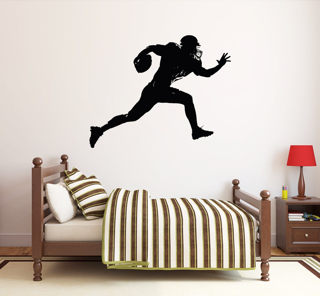 American Football Wall Decal | Football Player Wall Decal | Sports Wall ...