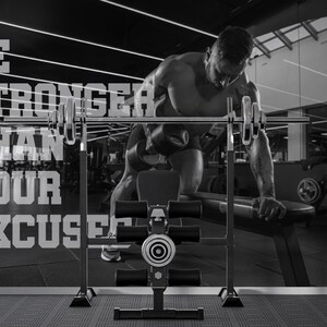 Grind Mode | Gym Motivation Wall Mural Peel and Stick | Fitness Quote ...