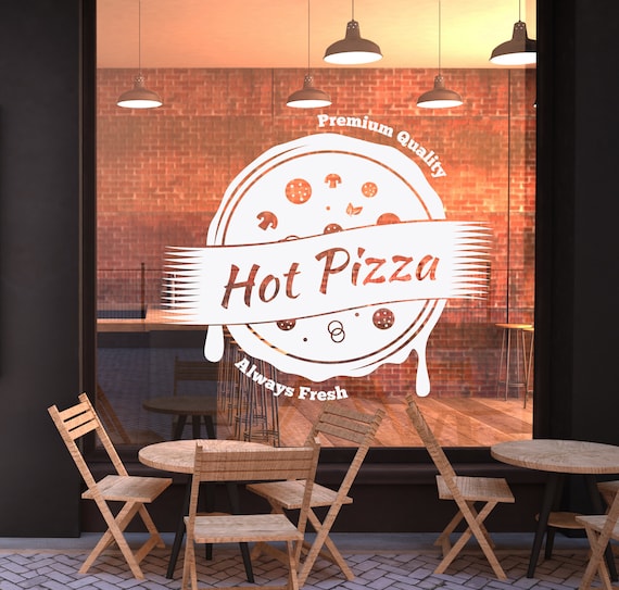 Pizza Wall Decal Vinyl Sticker for Pizzeria Decorations | Etsy
