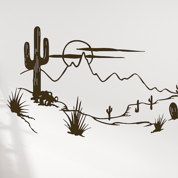 Desert Wall Mural - Etsy
