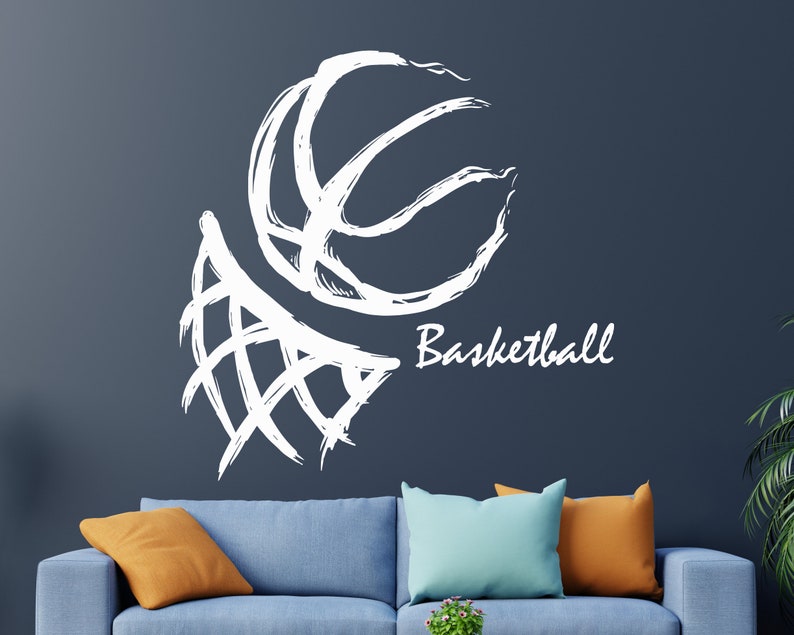 Custom Basketball Player Name Wall Decal: Removable Vinyl Decor 2255 - Etsy