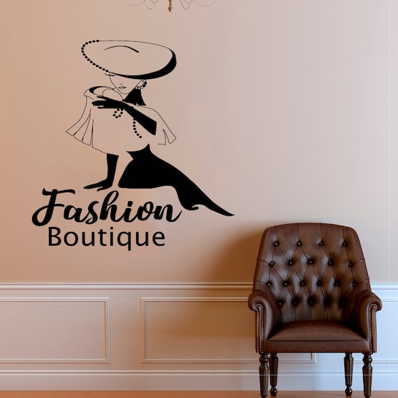 Fashion Wall Decal Window Sticker Style Clothing | Etsy