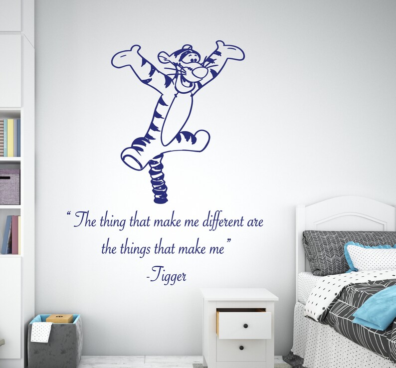 Tigger Decal Winnie the Pooh Wall Decal Quotes Tigger Piglet - Etsy