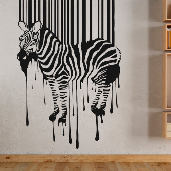 Zebra Wall Decal - Etsy