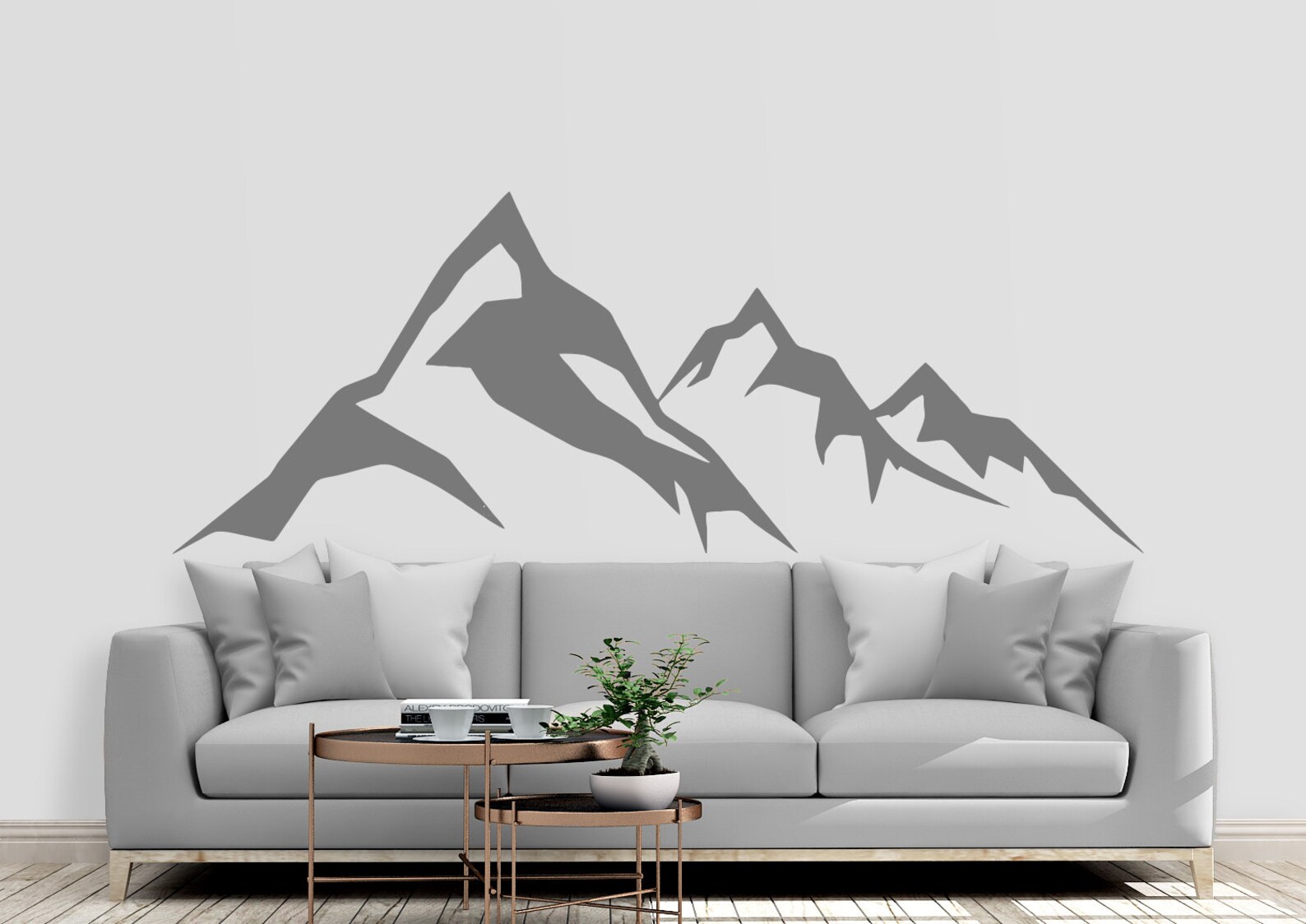 Mountains Wall Decal Mountain Wall Sticker Adventure Wall | Etsy