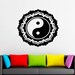 Yin Yang Wall Decal, Taoism, Vinyl Decal, Sticker, Floral, Balance ...