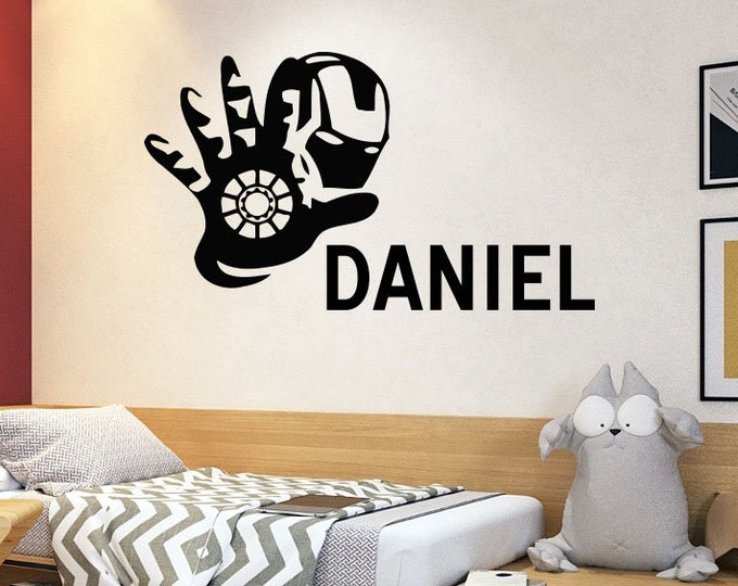 The Avengers Wall Decal | Personalized Superhero Name Decal/sticker ...