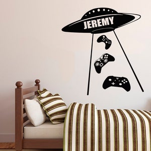 Alien Invasion Wall Decal Space Wall Sticker UFO Decals for Kids 5155 ...