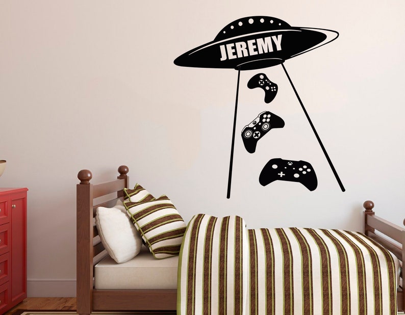 Alien Invasion Wall Decal Space Wall Sticker UFO Decals for - Etsy