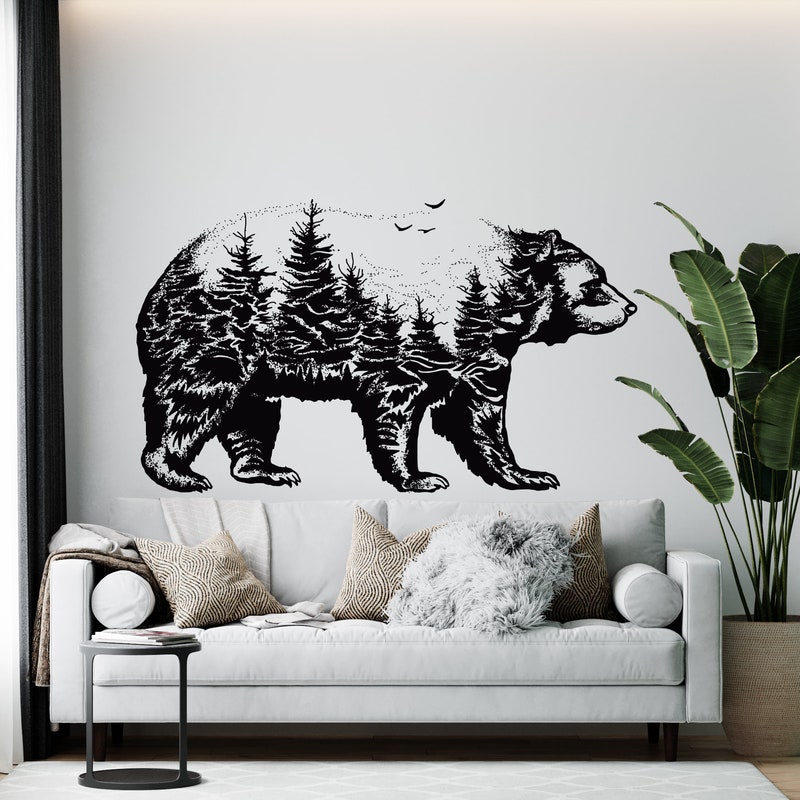 Bear Wall Decals - Etsy