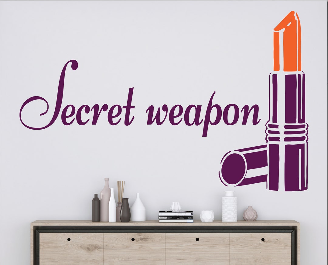 Makeup Wall Decal Makeup Artist Wall Sticker Cosmetics Lipstick Beauty ...