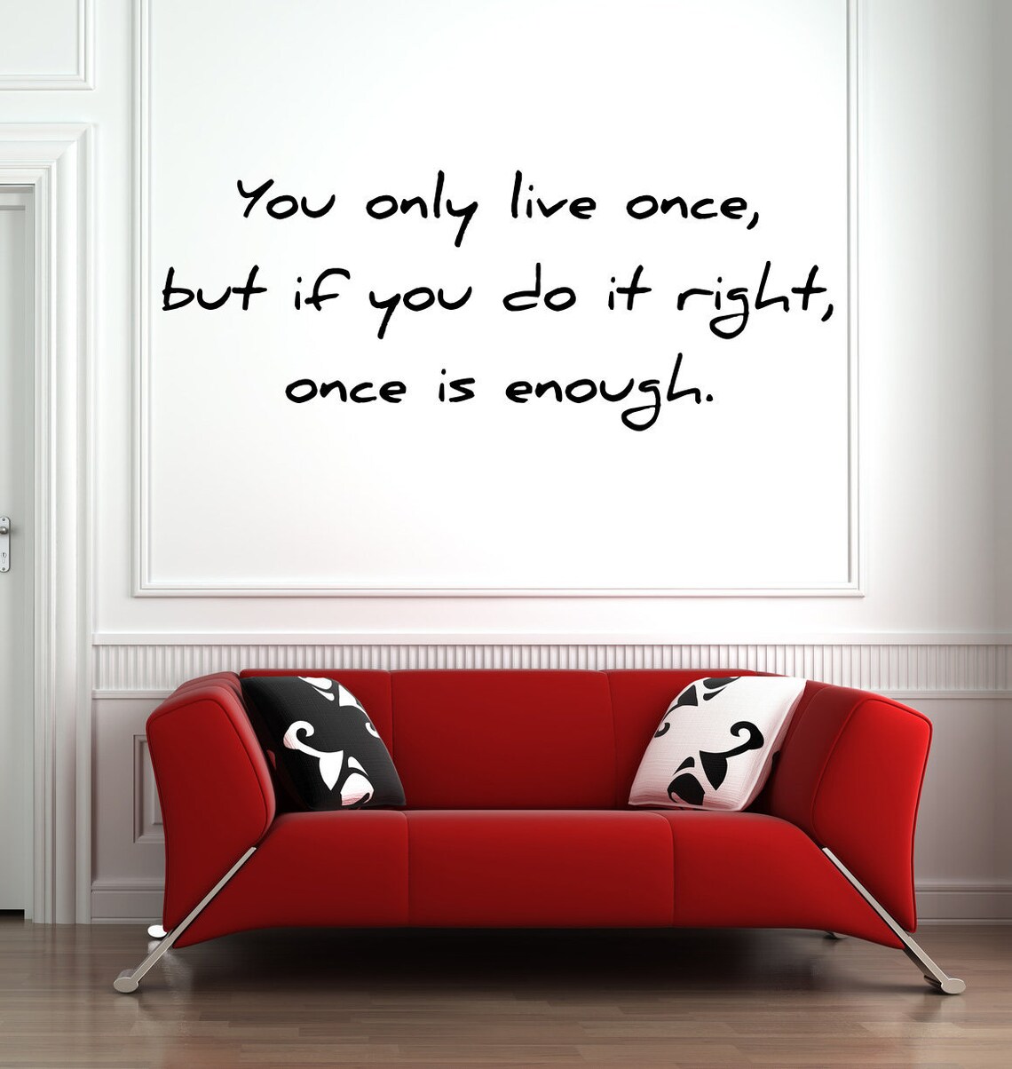 Life Quote Wall Decal Motivational Quote Wall Decal - Etsy