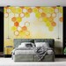 Honey Bee Peel and Stick Wallpaper Yellow Honey Bees Wall Mural Self ...