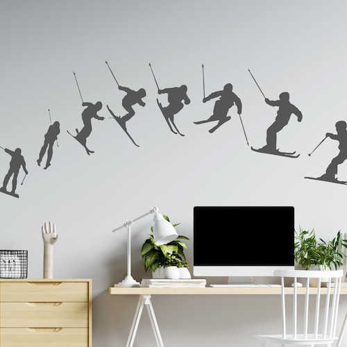 Ski Lift Wall Decal Winter Sports Stickers Skiing Decor Gift - Etsy