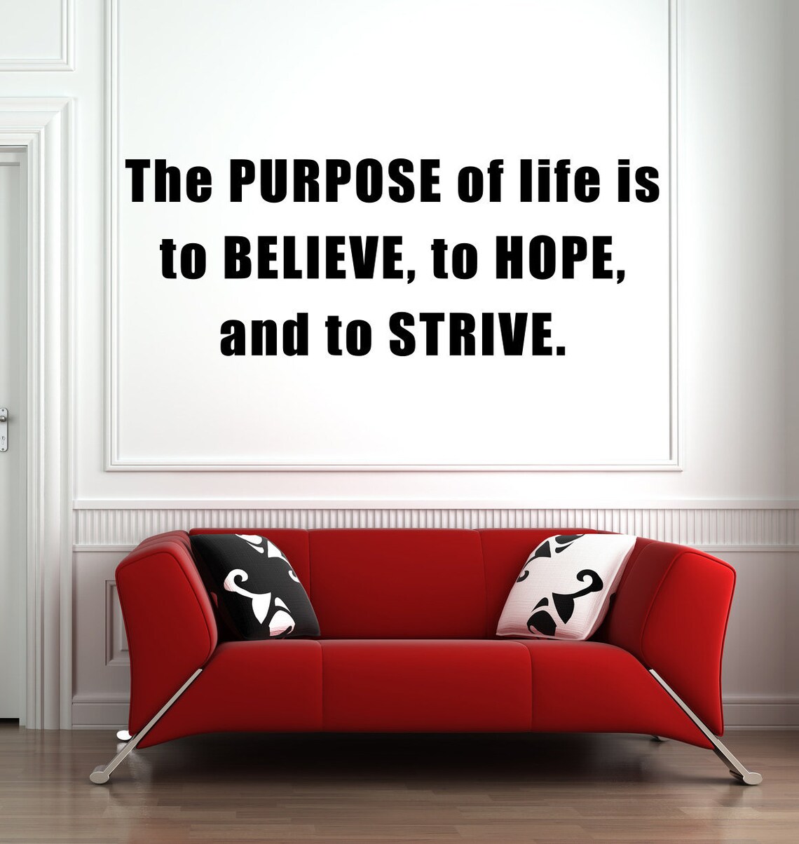 Life Quote Wall Decal Motivational Quote Wall Decal | Etsy