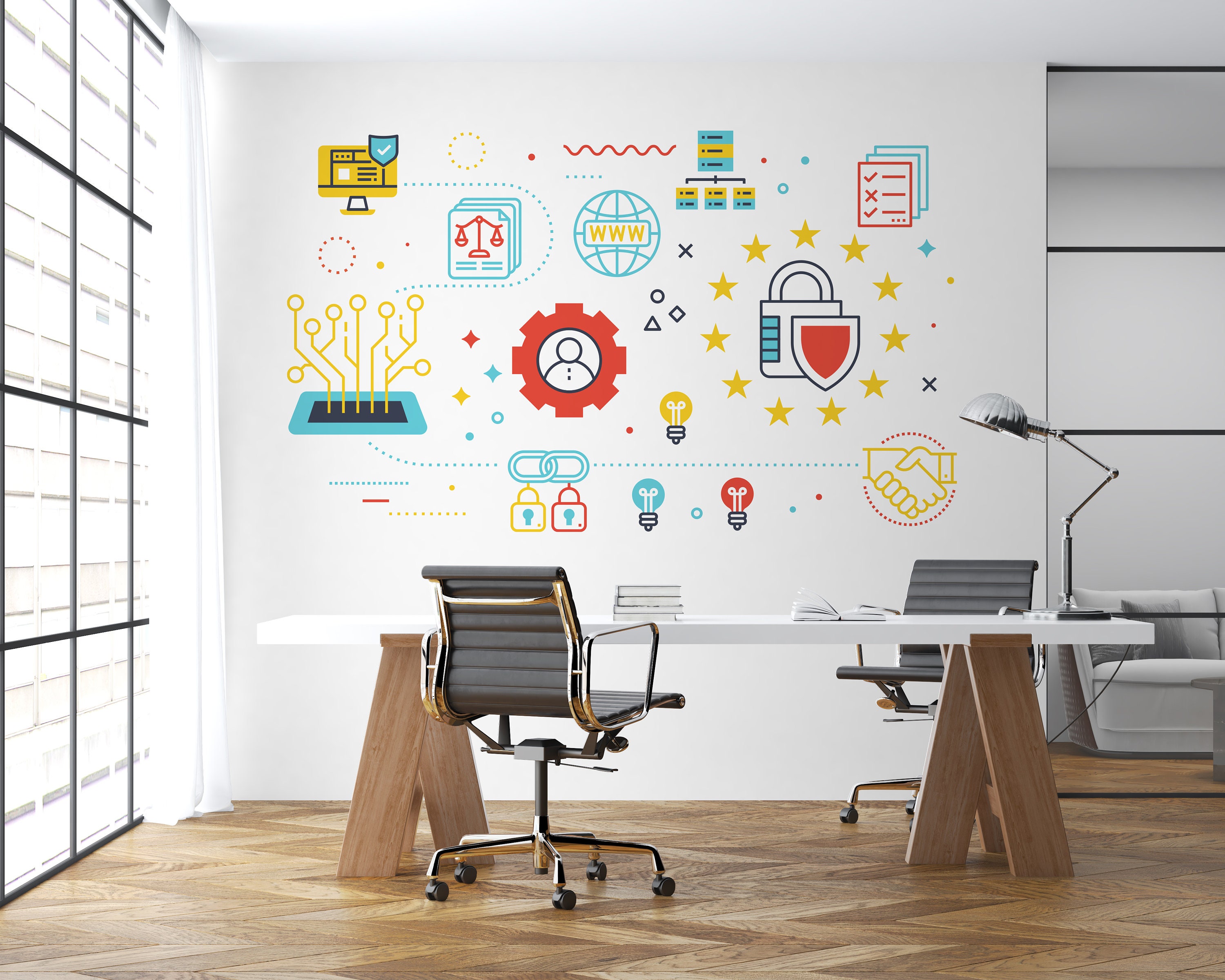 Office Wall Decal Teamwork Quote Wall Sticker Office Decor | Etsy