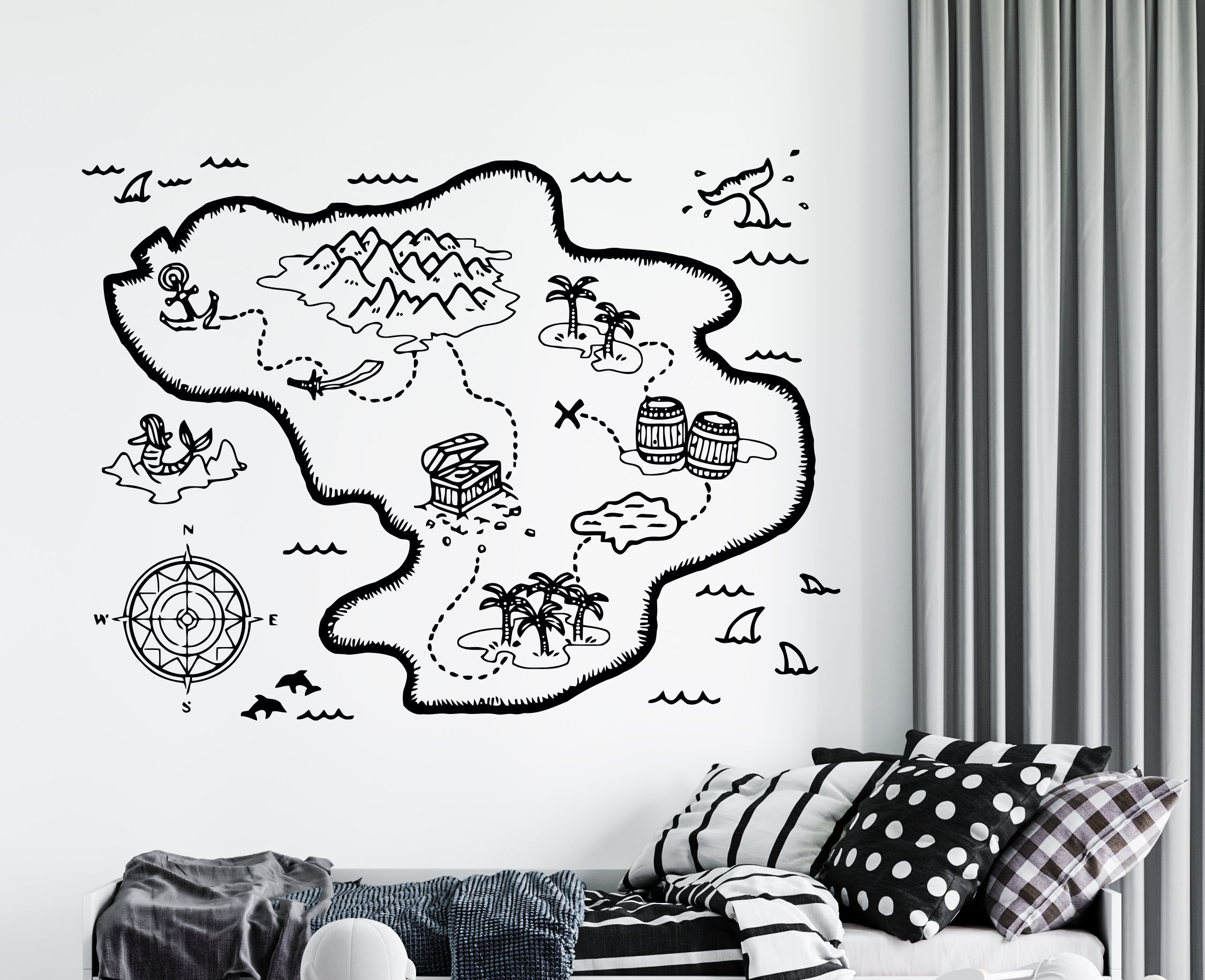 Treasure Map Decal