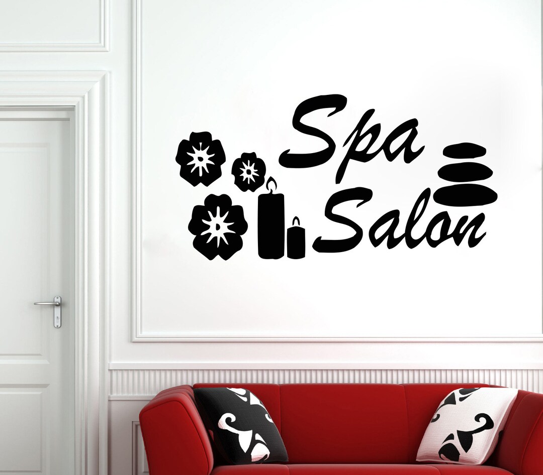 Spa Decal Wall Decal Window Sticker Beauty Salon Massage Decal Spa ...