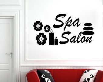 Wall Décor Spa decal Wall Decal Window Sticker Beauty Salon massage ...