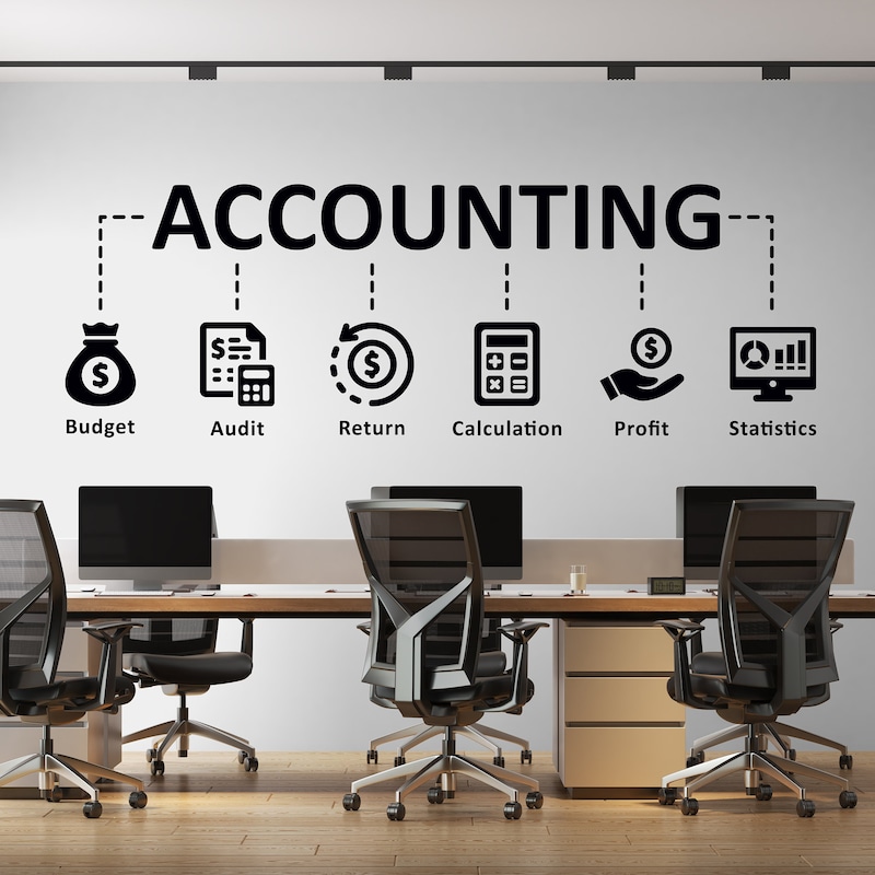 Accounting Wall Decal - Etsy