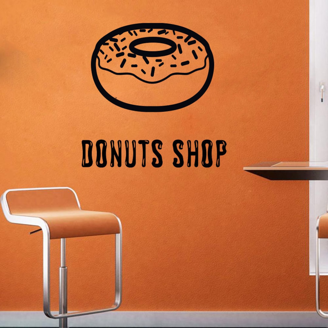 Donut Wall Decal | Donuts Wall Sticker | Donuts Window Decal T999 - Etsy