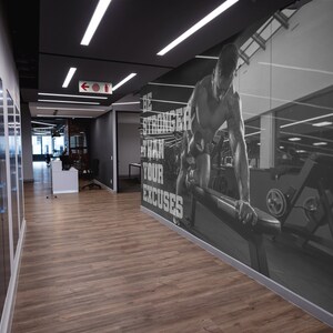 Grind Mode | Gym Motivation Wall Mural Peel and Stick | Fitness Quote ...