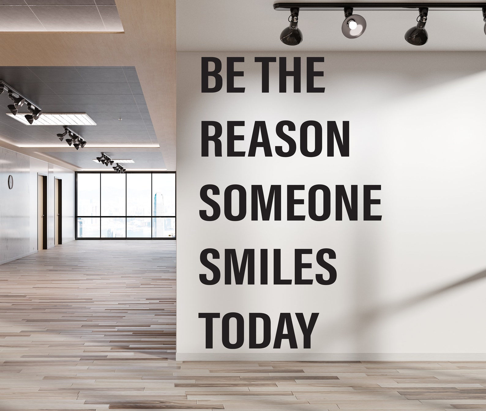 Be the Reason Someone Smiles Today Wall Decal Office Wall - Etsy