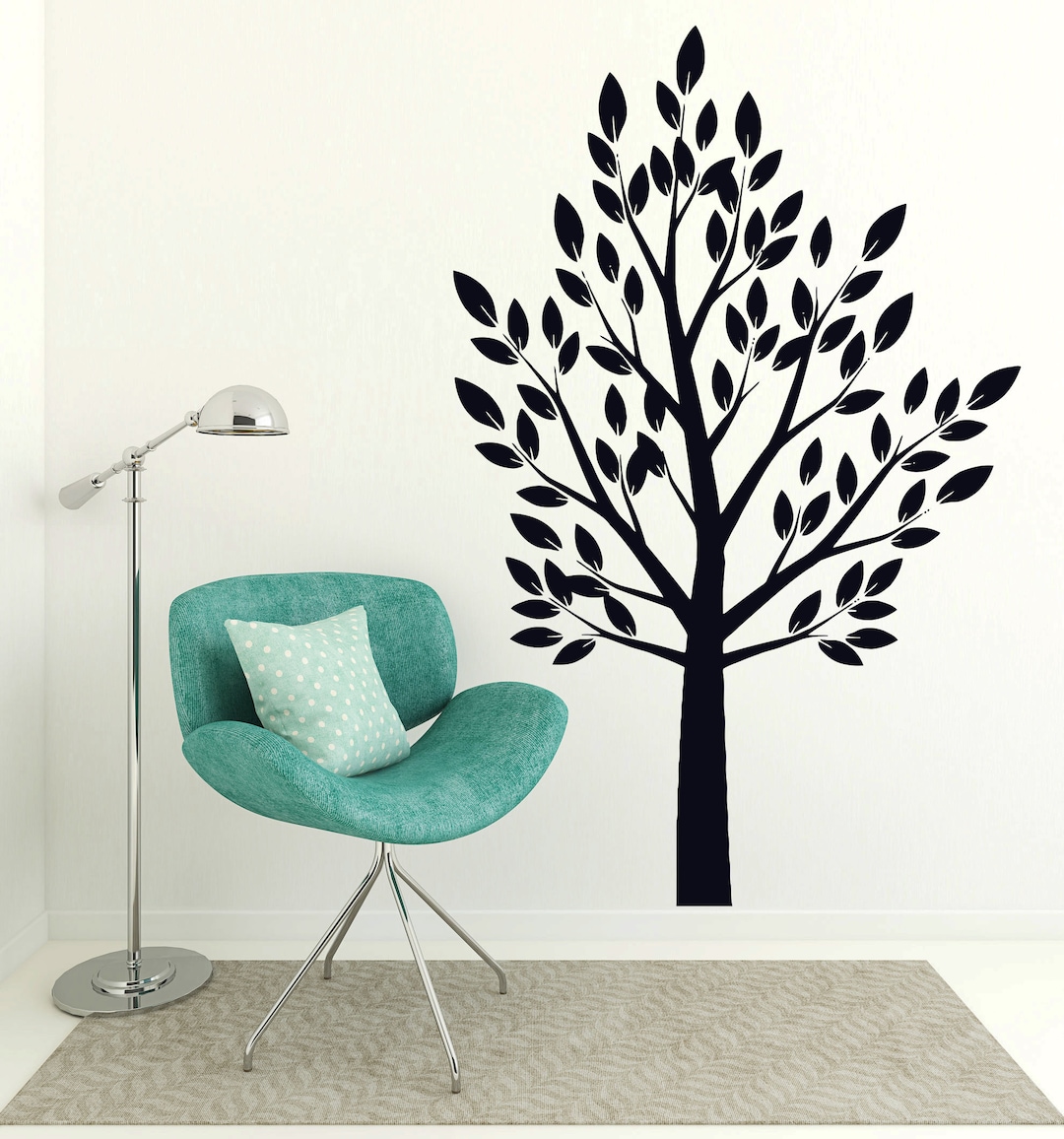 Tree Wall Decal | Tree Branch Wall Sticker | Tree Wall Decor BC14 - Etsy