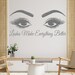 Eyelash Decals Eyelashes Wall Decal Window Sticker Beauty Salon Woman ...