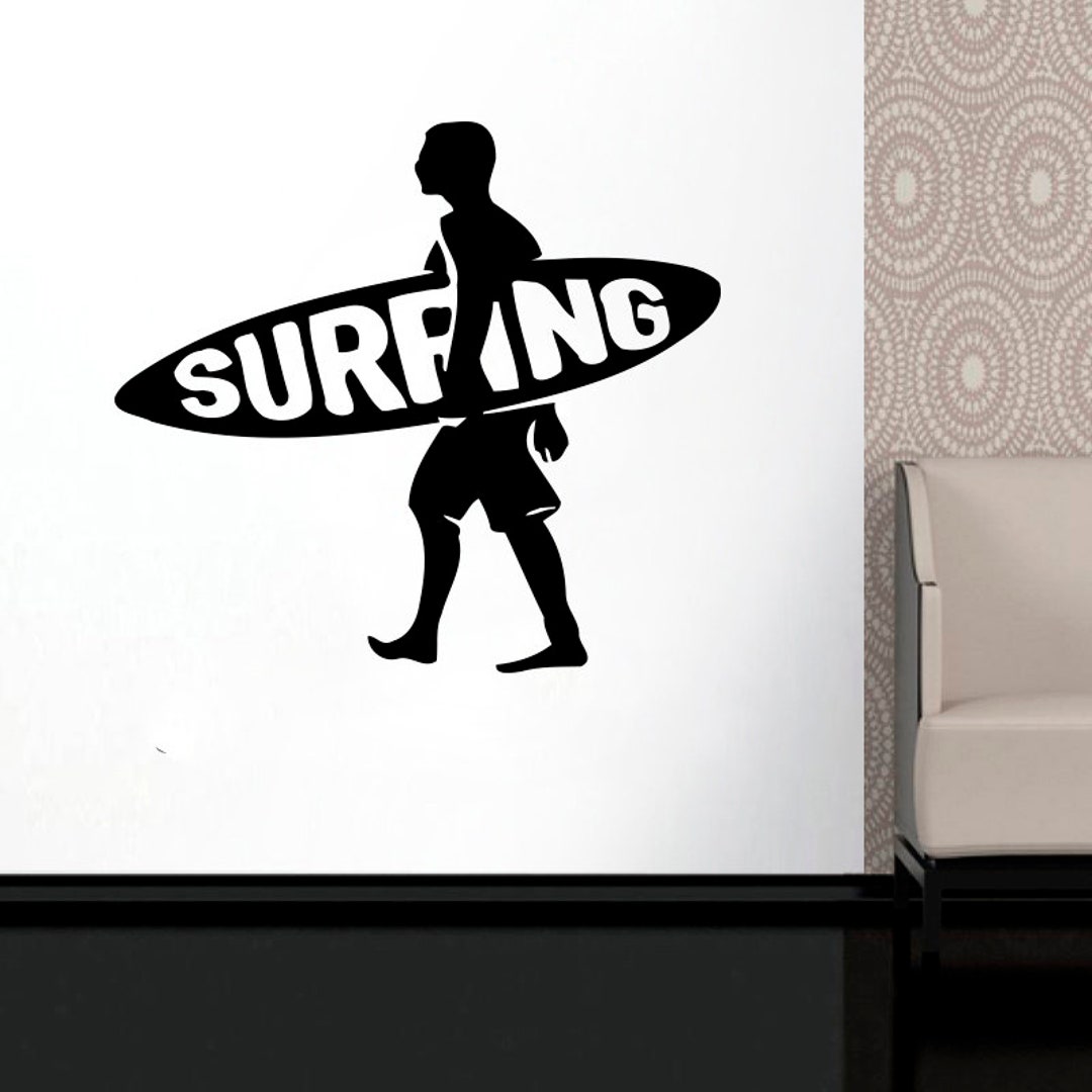 Surfing Surfer Board Wave Ocean Extreme Wall Sports Wall Decor Wall ...
