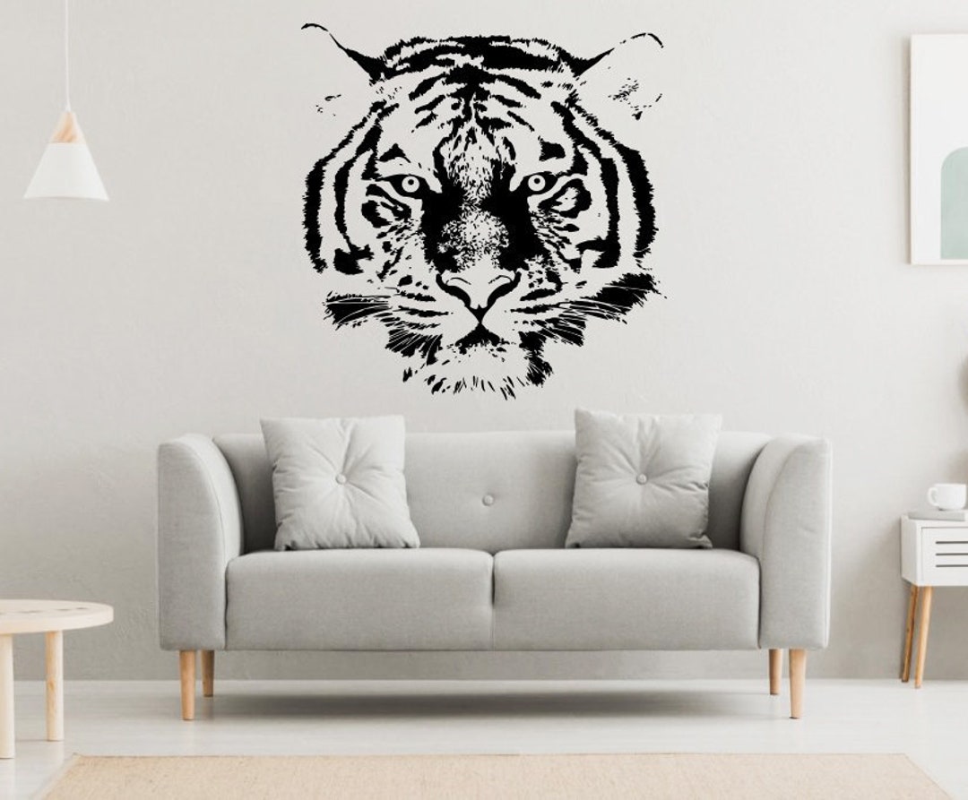 Tiger Wall Decal | Tiger Wall Sticker | Tiger Wall Decor JG3 - Etsy