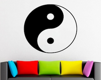 Yin Yang Wall Decal | Etsy