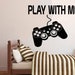 Gamer Wall Decal Video Games Wall Sticker Controller Wall - Etsy