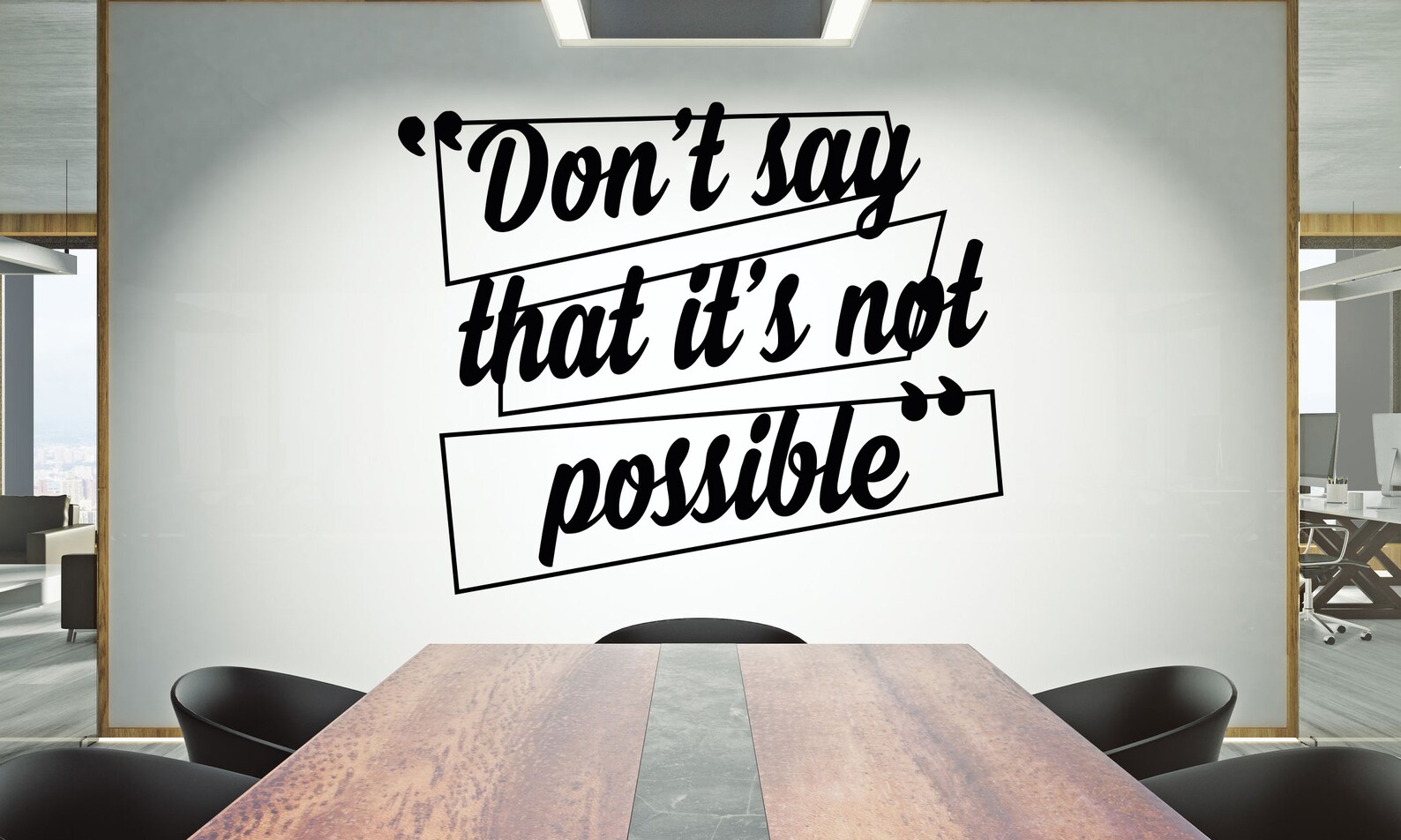 Office Wall Decal Teamwork Quote Wall Sticker Office Decor - Etsy