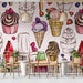 Sweets Wall Graphics Desserts Cupcakes Ice Cream Wallpaper Peel and ...