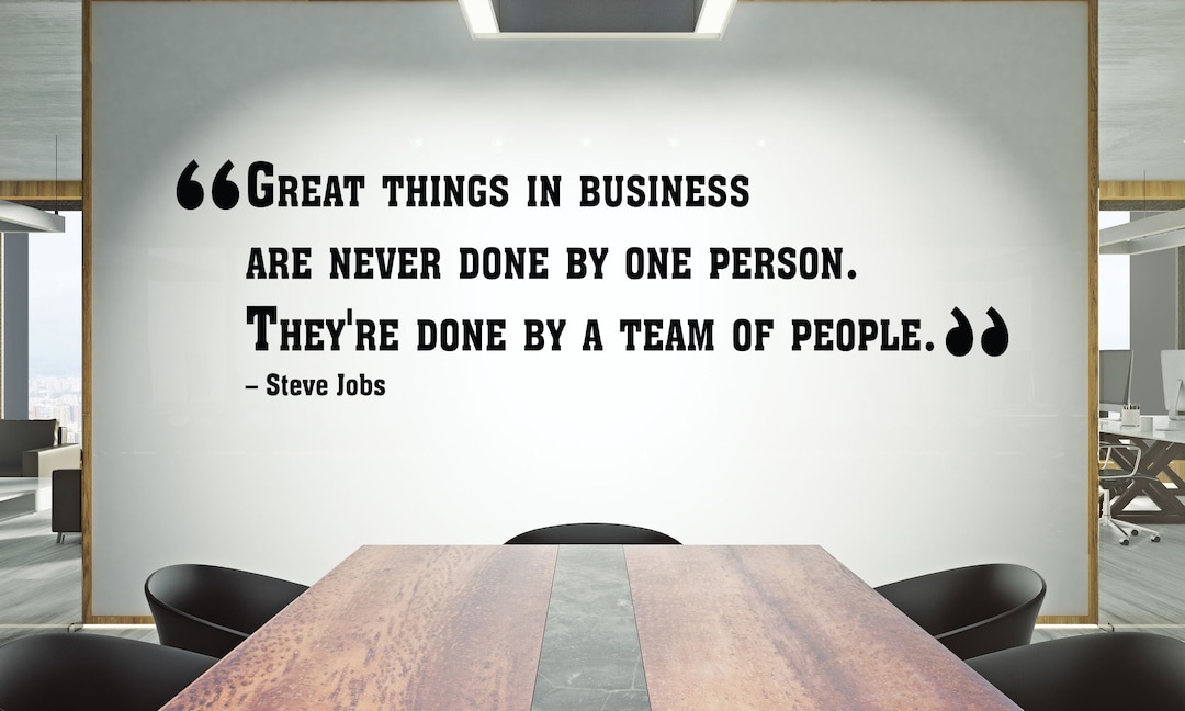 Office Wall Decal Teamwork Quote Wall Sticker Office Decor Inspire ...