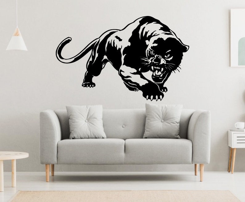 Panther Wall Decal Panther Wall Sticker Panther Wall Decor - Etsy