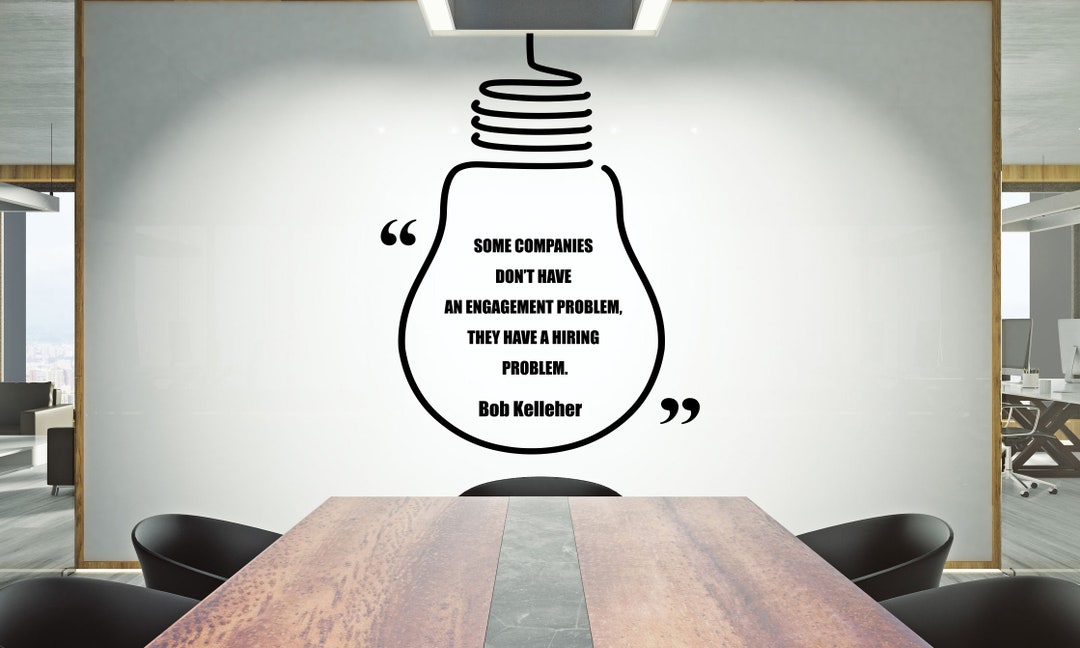 Office Wall Decal Teamwork Quote Wall Sticker Office Decor Inspire ...