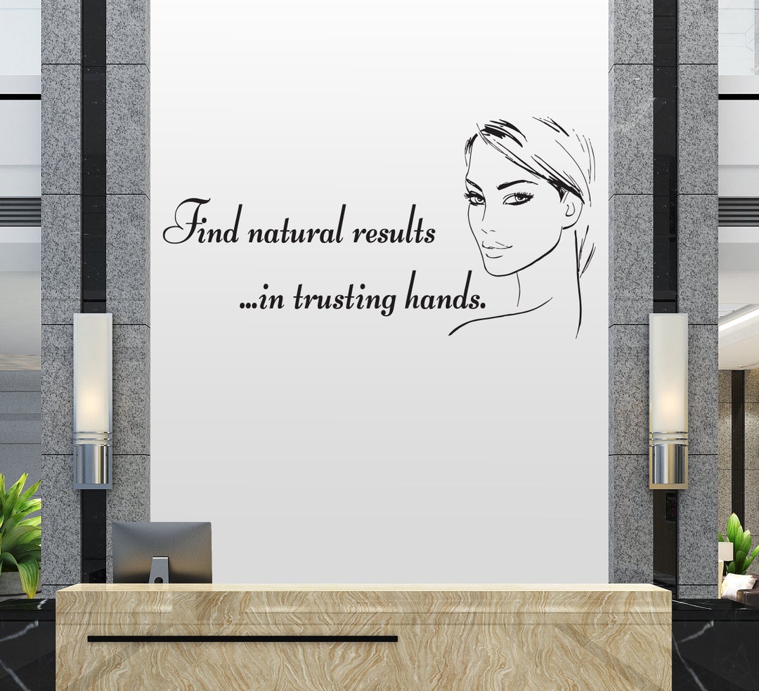 Spa Salon Wall Decals Facials Skincare Quote Wall Sticker Etsy