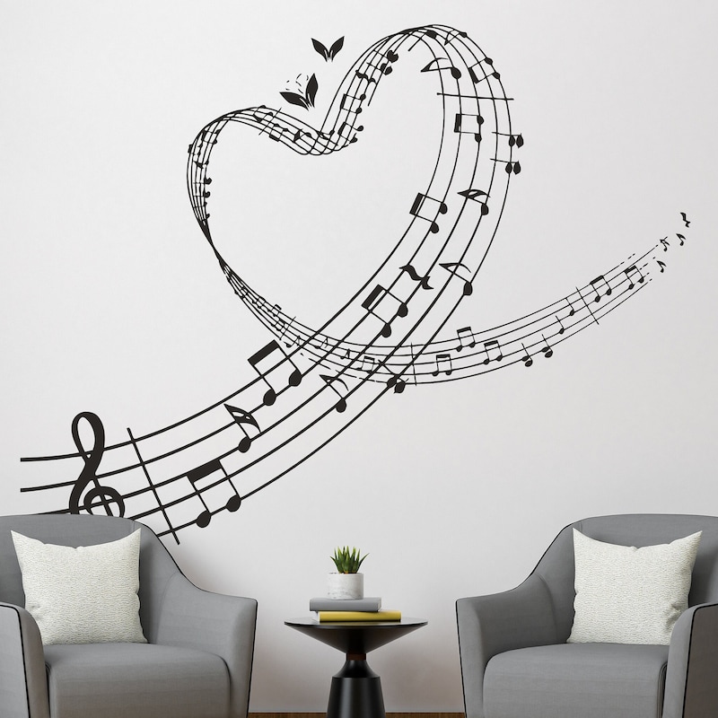 Music Notes Decal - Etsy