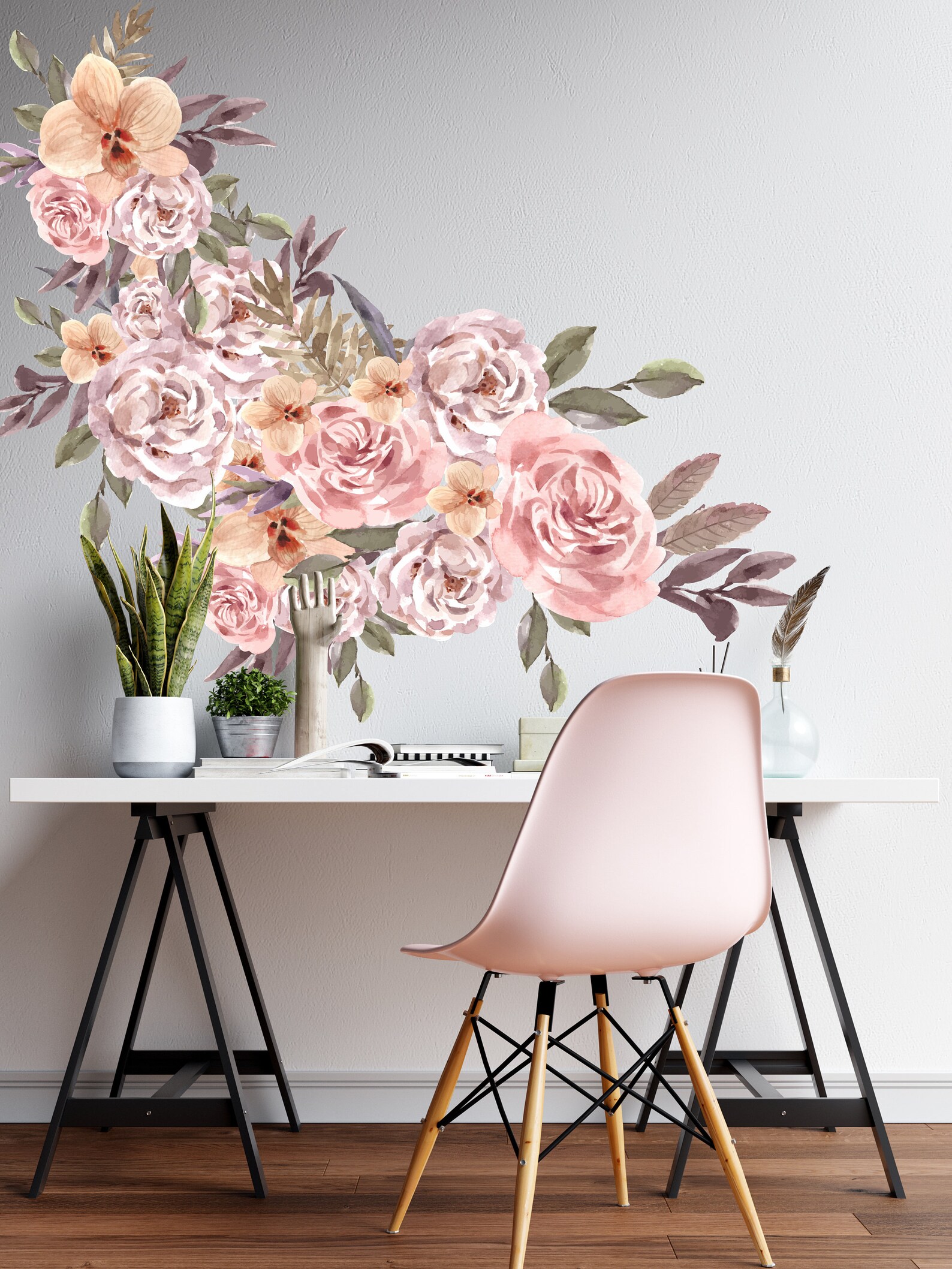 Flowers Wall Decal Floral Wall Decor for Nursery Room - Etsy